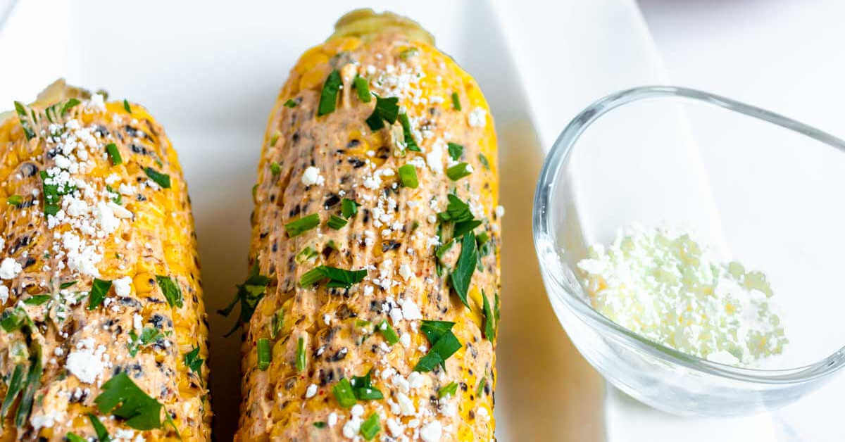 Grilled Mexican Street Corn Elote - Kitchen Laughter