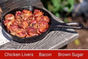Bacon Wrapped Chicken Livers {3 Ingredients} - Kitchen Laughter