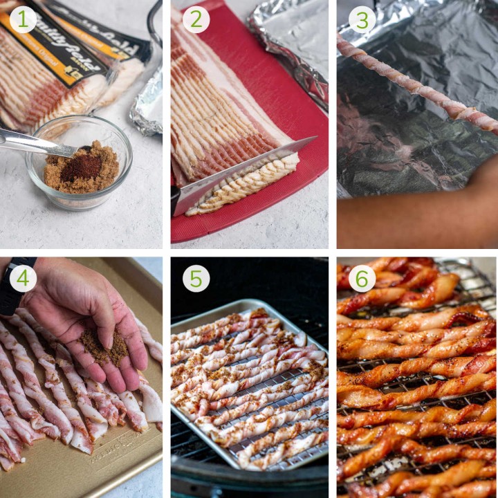Grilled Twisted Bacon - Kitchen Laughter