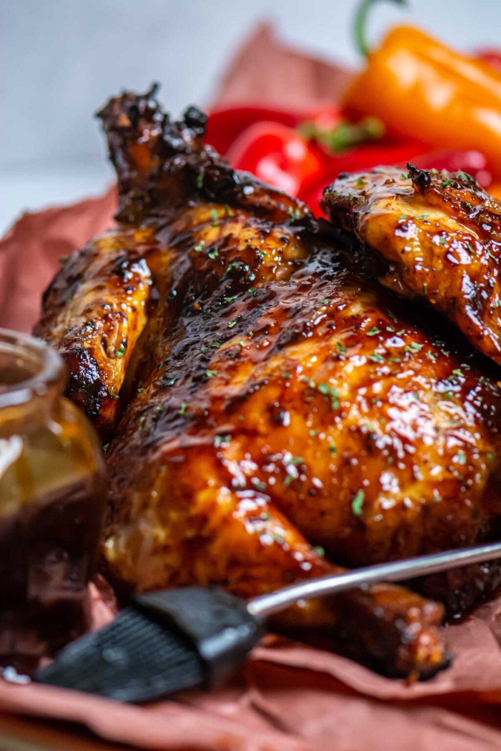 Grilled Teriyaki Half Chicken - Kitchen Laughter