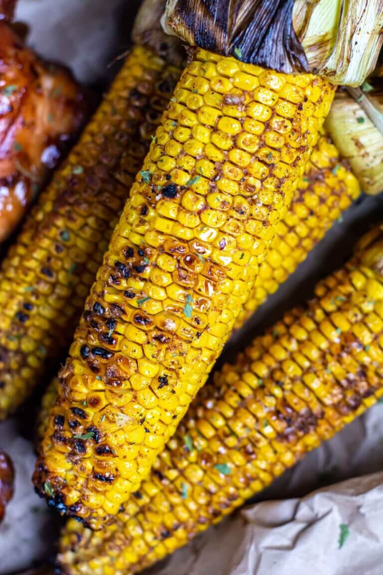 Grilling Corn on the Cob in the Husk - Kitchen Laughter