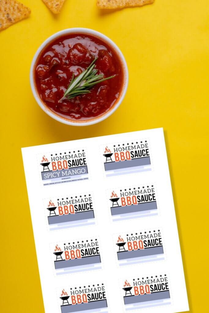 Free Printable & Editable BBQ Sauce Labels - Kitchen Laughter