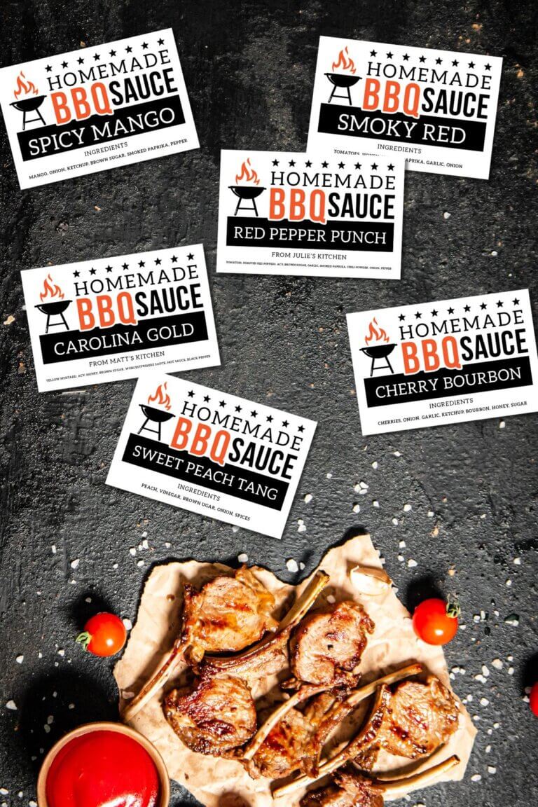 Free Printable & Editable BBQ Sauce Labels - Kitchen Laughter