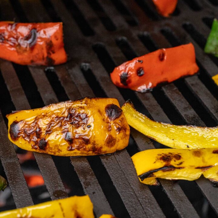 Tender-Crisp Grilled Bell Peppers (So Easy!) - Kitchen Laughter
