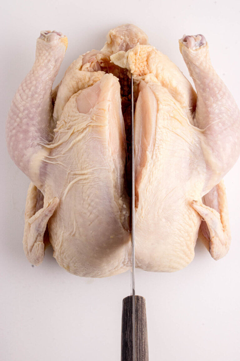 How To Spatchcock A Chicken (Knife & Scissors Methods) - Kitchen Laughter
